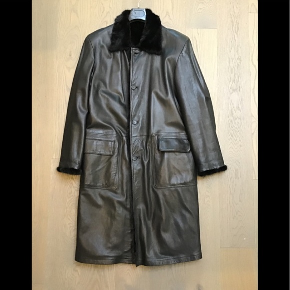 Bernini Beverly Hills | Jackets & Coats | Mens Reversible Black Leather ...